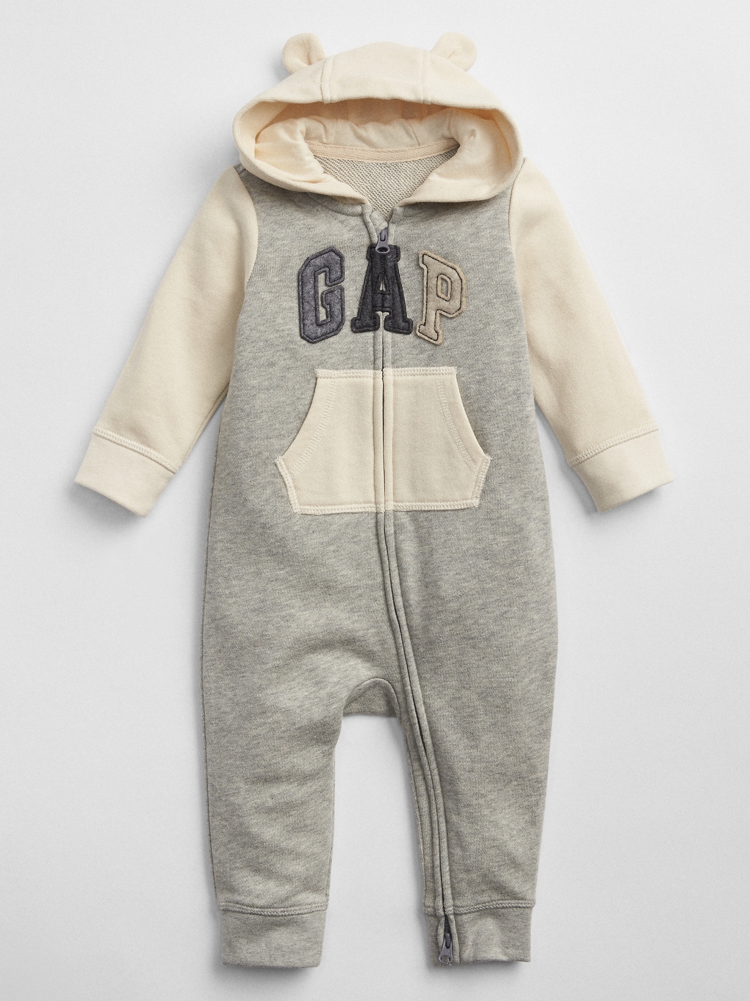 Baby Print Gap Logo Zip One-Piece | Gap Factory
