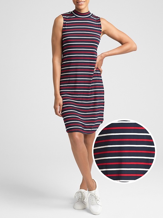 Sleeveless Mockneck Dress in Jersey | Gap Factory