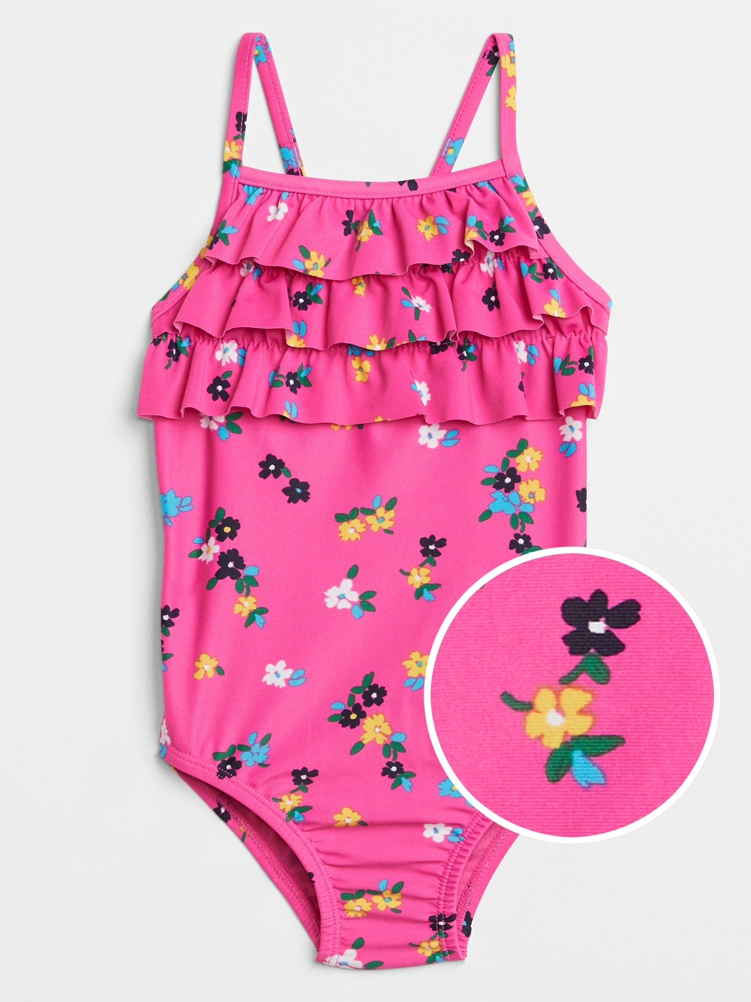 Floral Ruffle Swim One-Piece | Gap Factory