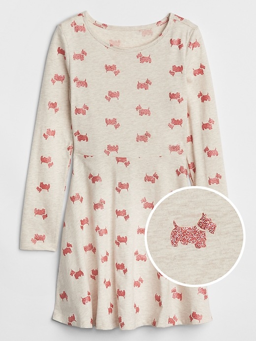 Print Long Sleeve Dress | Gap Factory