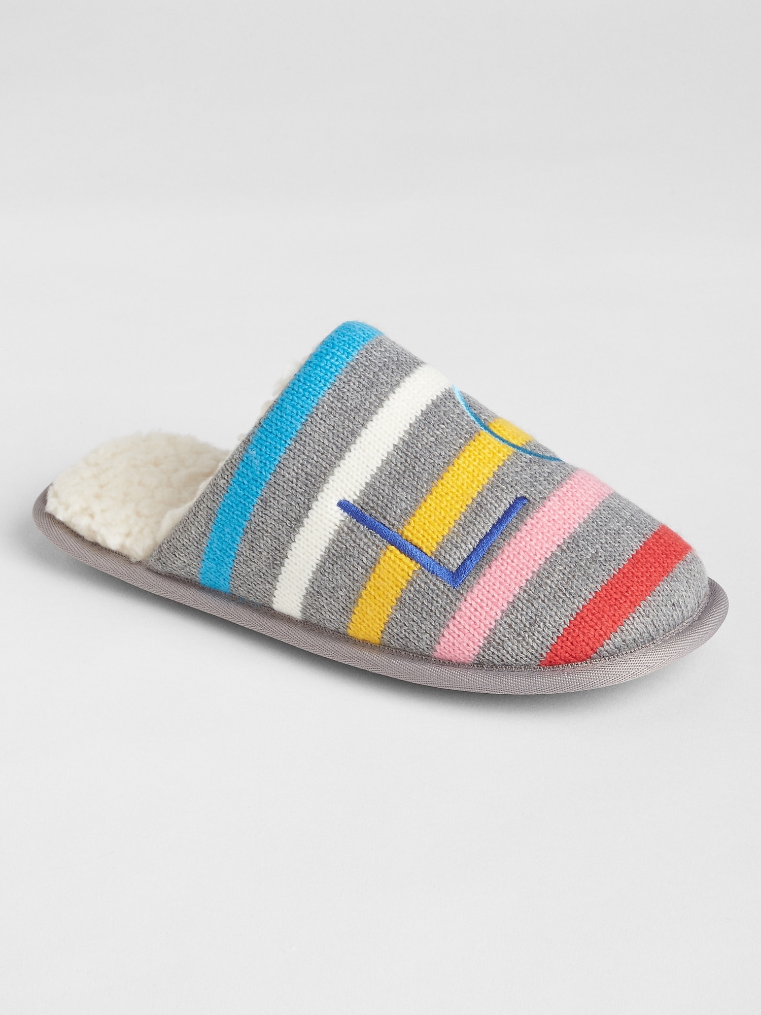 Stripe Sherpa Slippers | Gap Factory