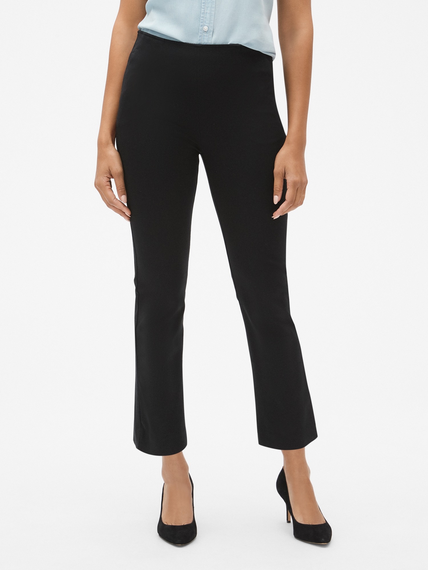 High Rise Crop Flare Pants with Bi-Stretch | Gap Factory