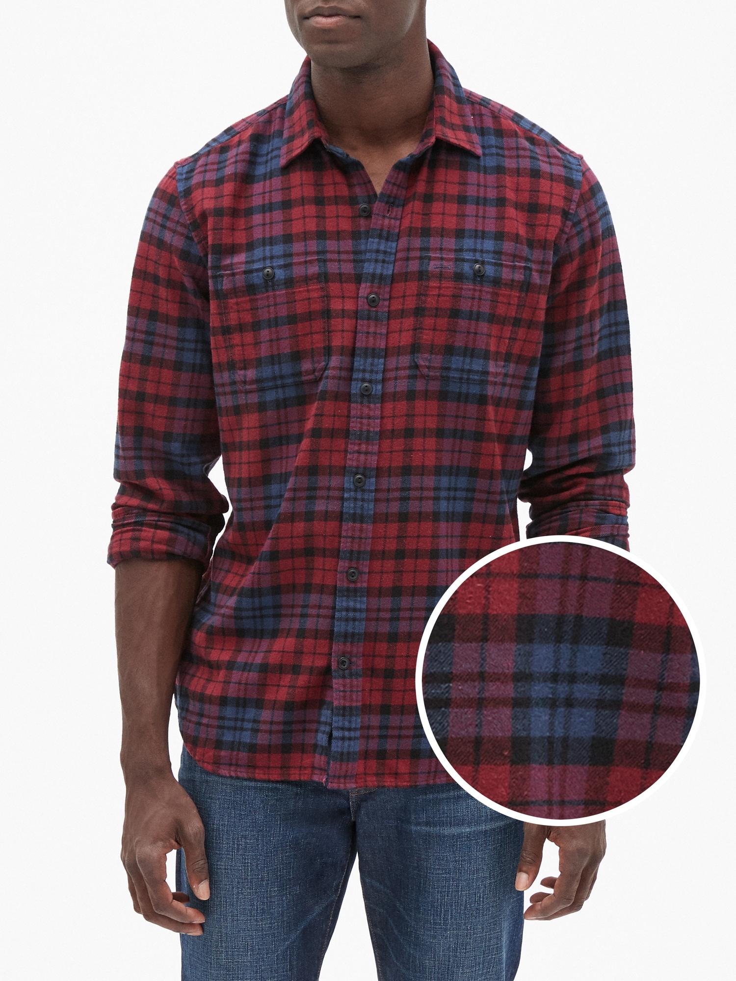 Two-Pocket Flannel Shirt | Gap Factory