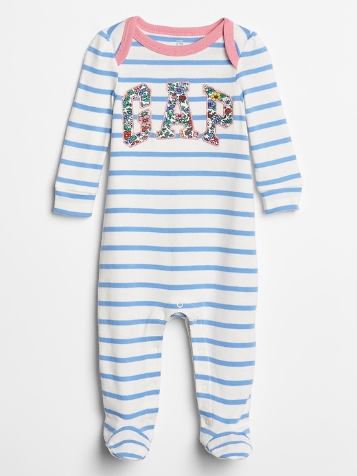 Baby Gap Logo Footed One-Piece | Gap Factory