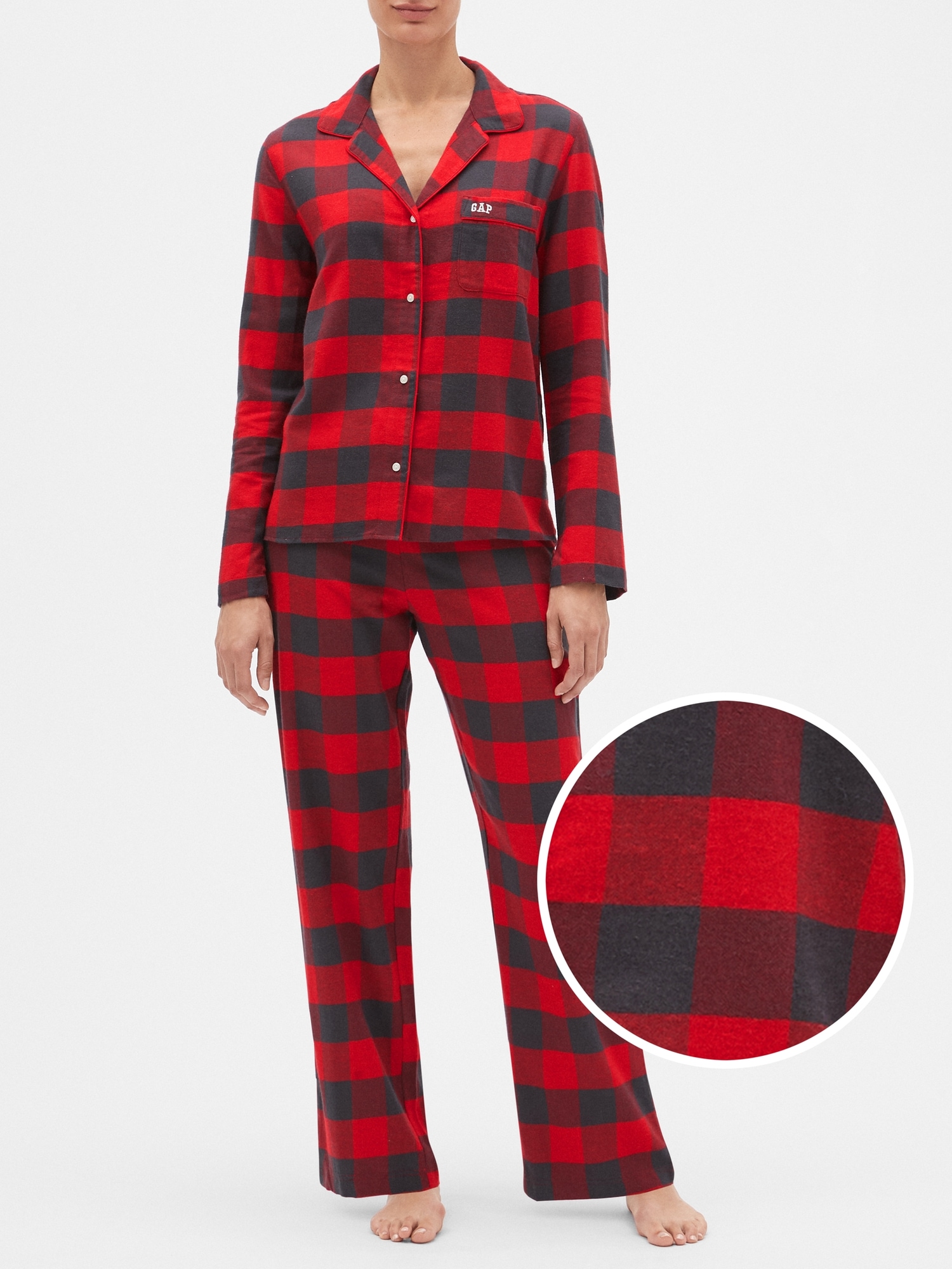 Print Flannel PJ Set | Gap Factory