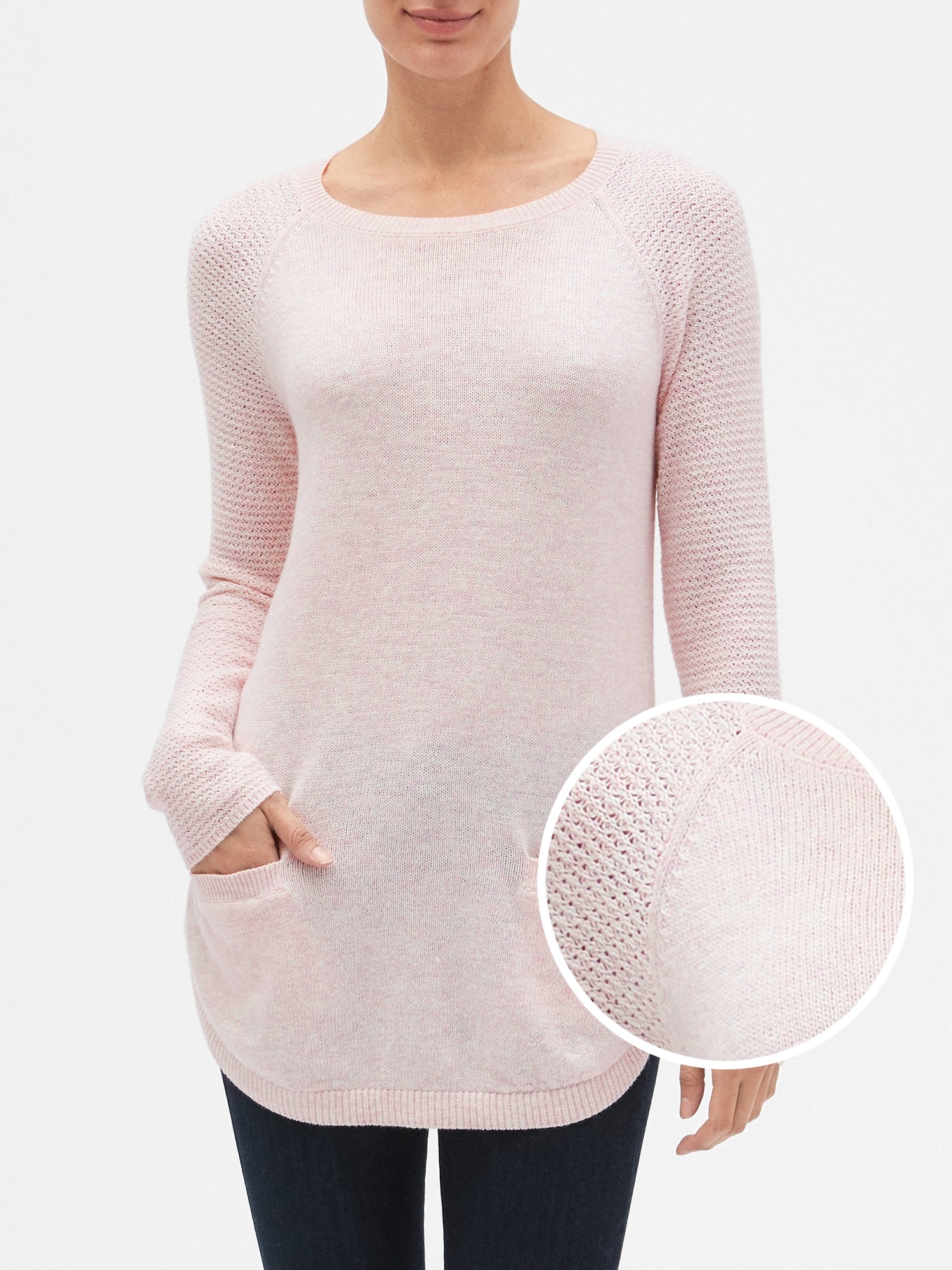 Mixed-Stitch Sweater Tunic | Gap Factory