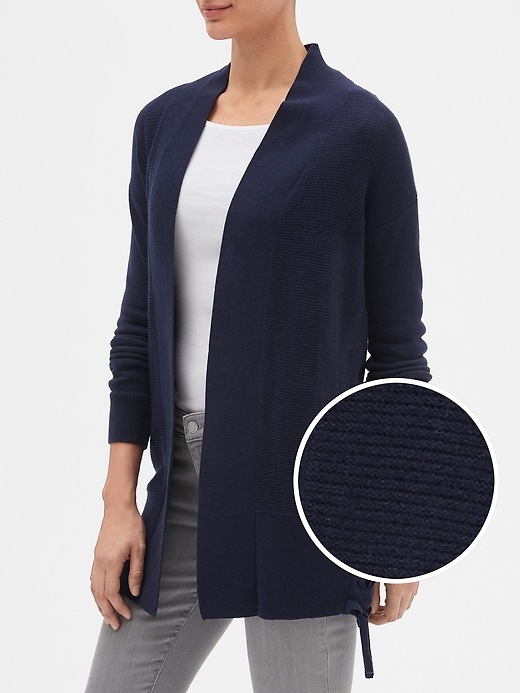 Side-Lace Open-Front Cardigan | Gap Factory