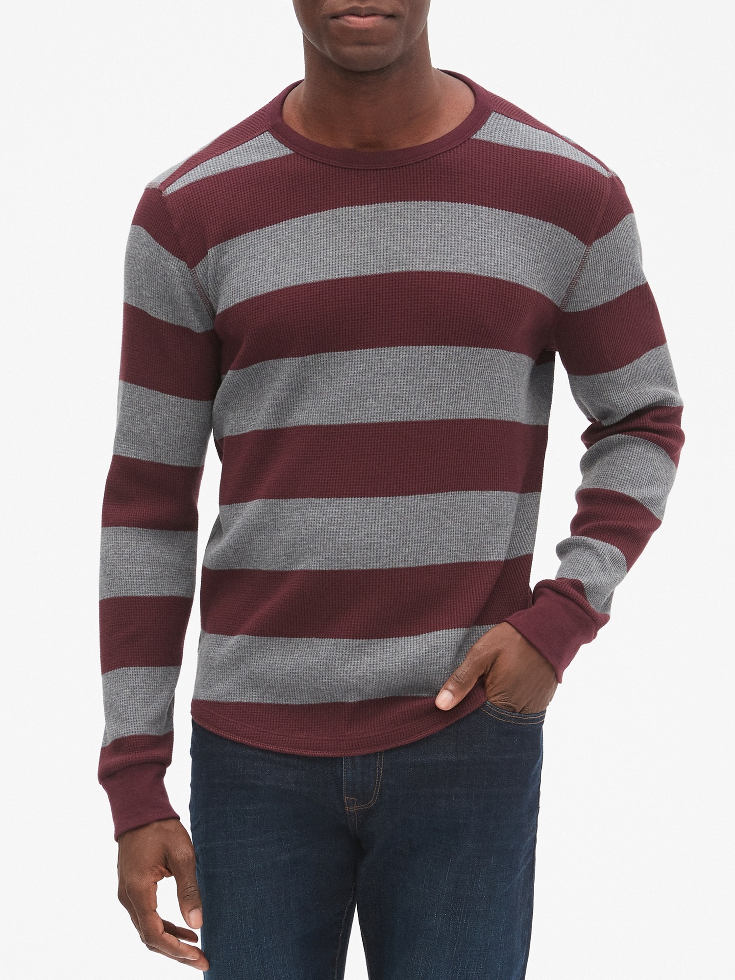 Stripe Thermal T-Shirt | Gap Factory