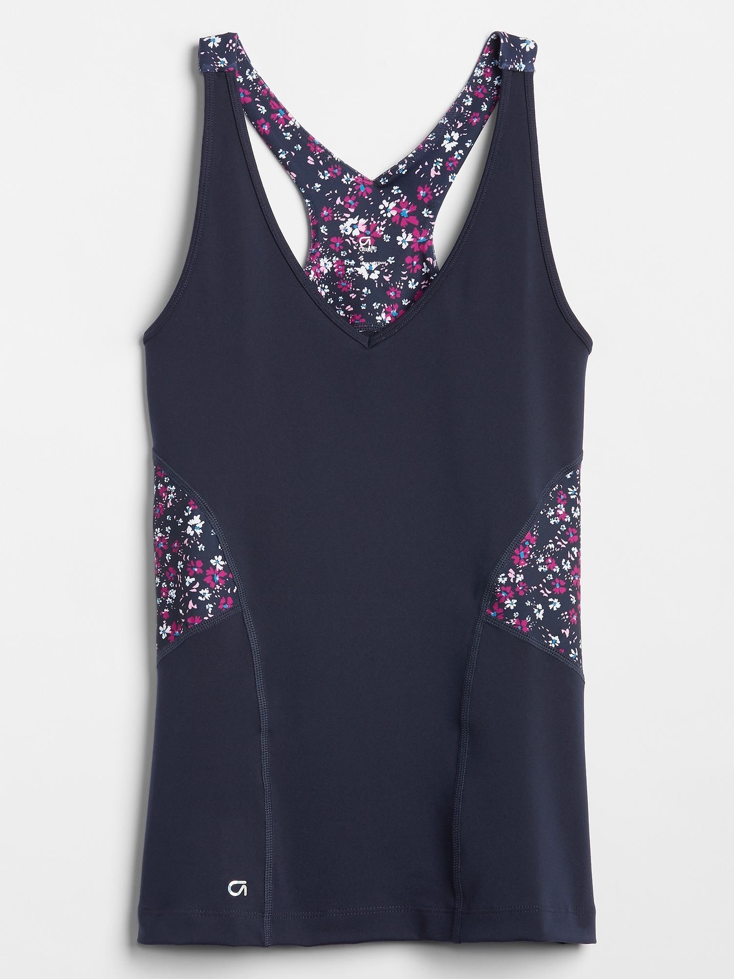 GapFit Colorblock Print Racer Tank | Gap Factory