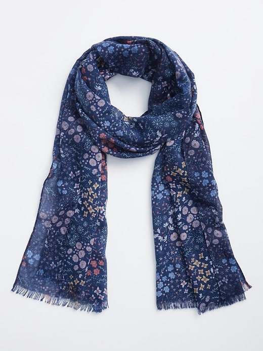 Floral Print Oblong Scarf | Gap Factory