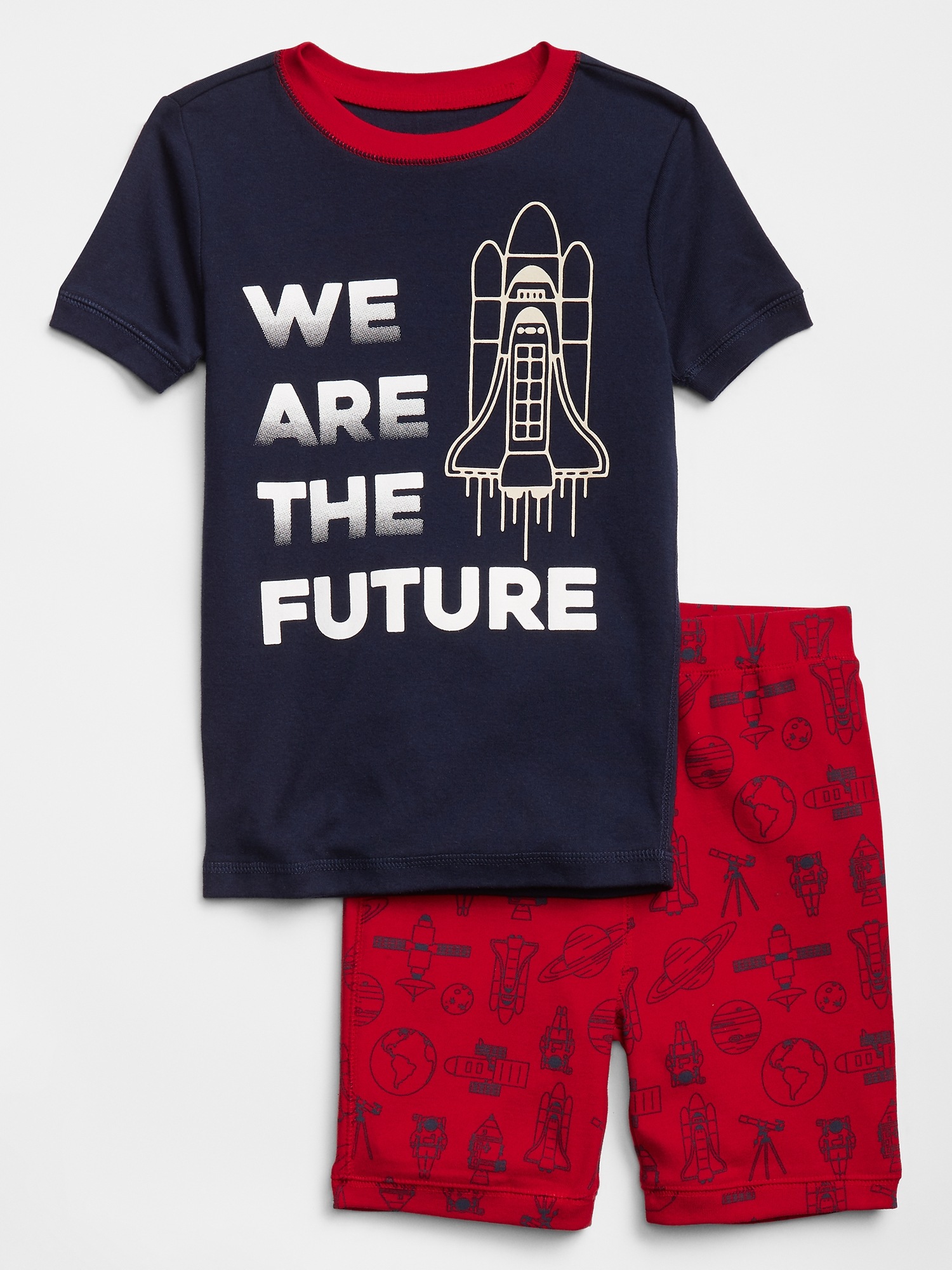 Kids Space Graphic Short PJ Set | Gap Factory