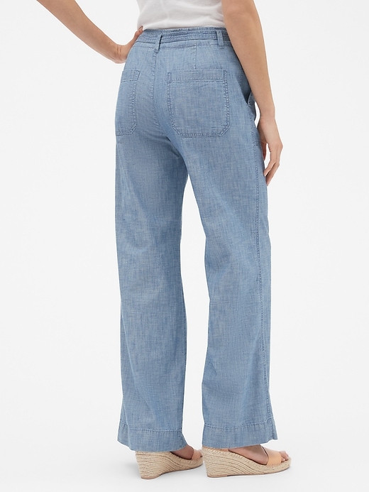 Gap chambray pants store