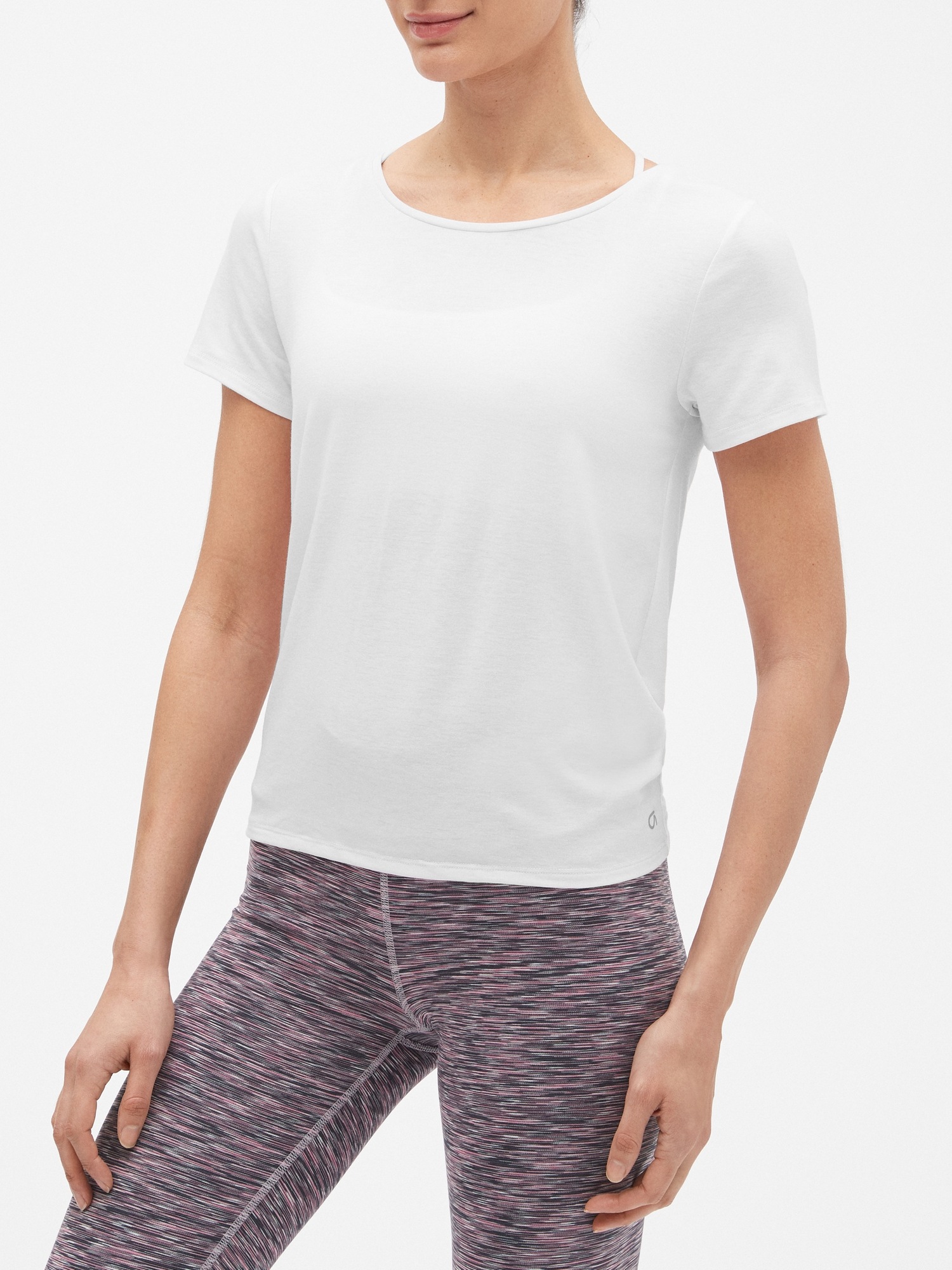 GapFit Short Sleeve Open-Back T-Shirt | Gap Factory