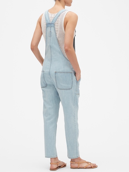 Cropped Denim Overalls | Gap Factory