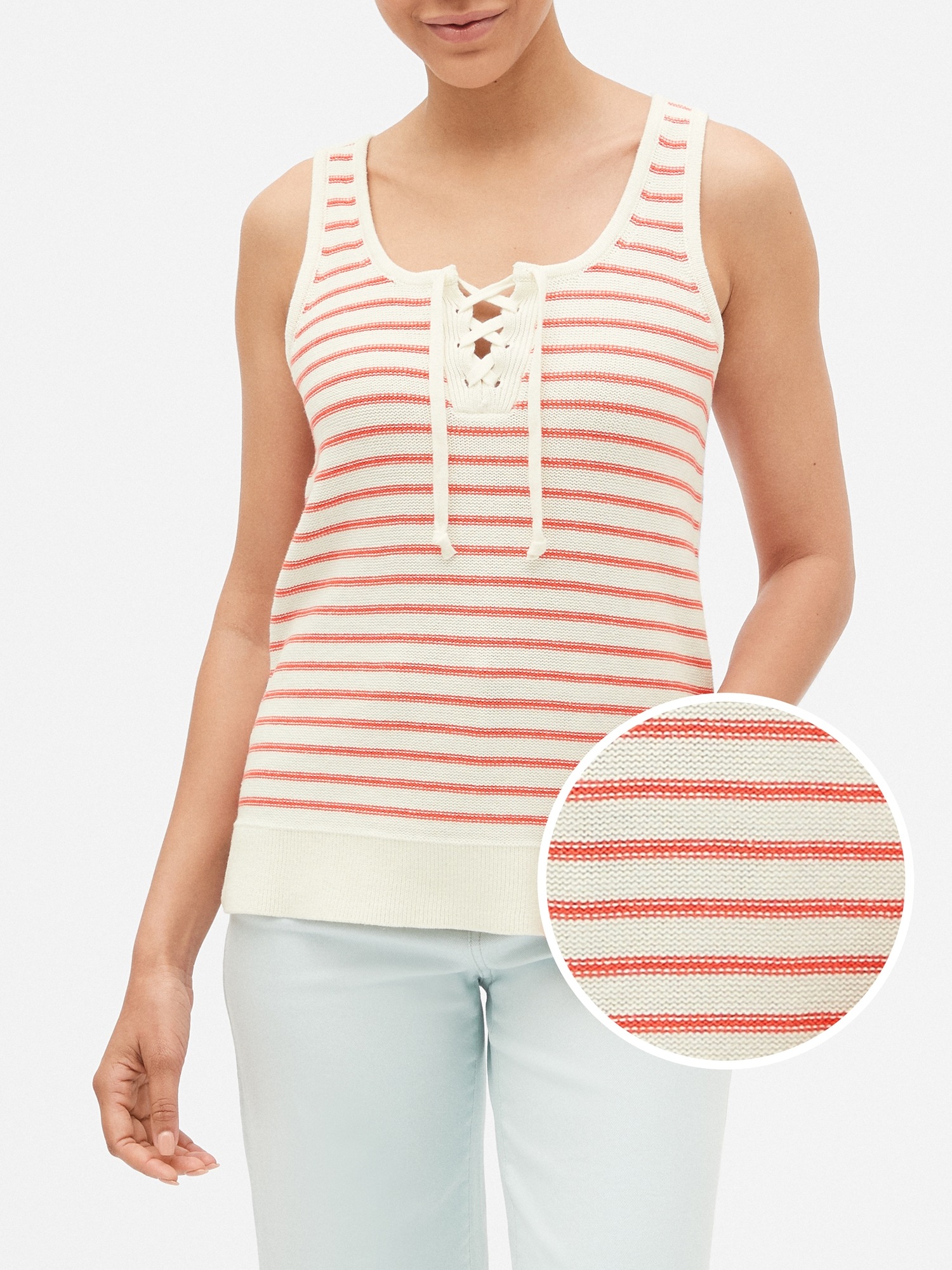 Lace-Front Tank Top | Gap Factory