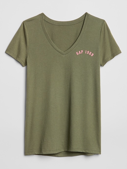 Favorite Gap Logo Graphic V-Neck T-Shirt In Cotton-Modal | Gap Factory