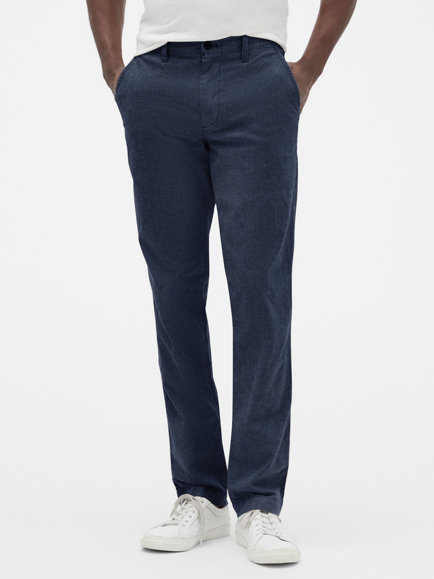 Linen Pants in Straight Fit with GapFlex | Gap Factory