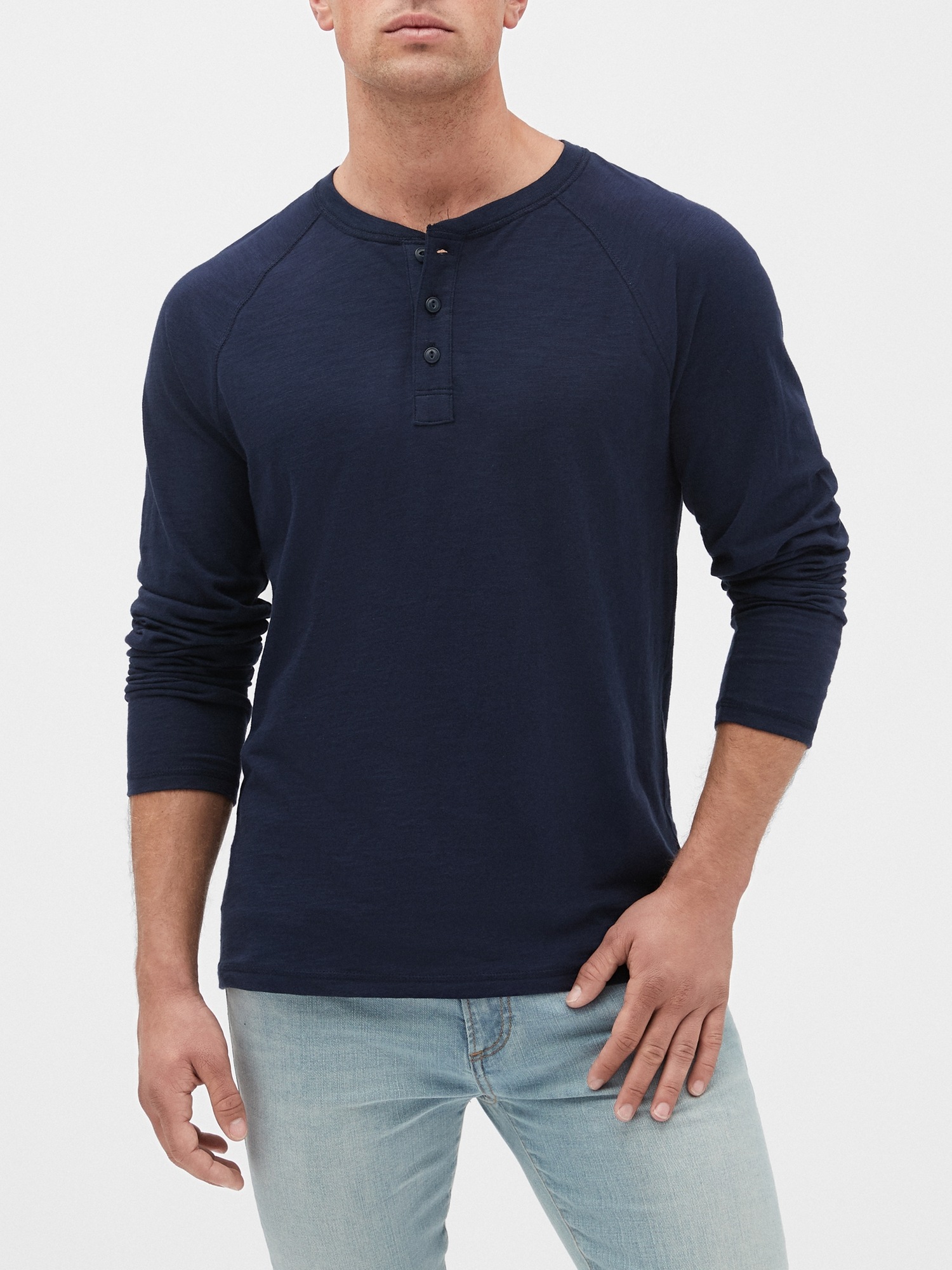 Lived-In Henley in Slub Jersey | Gap Factory