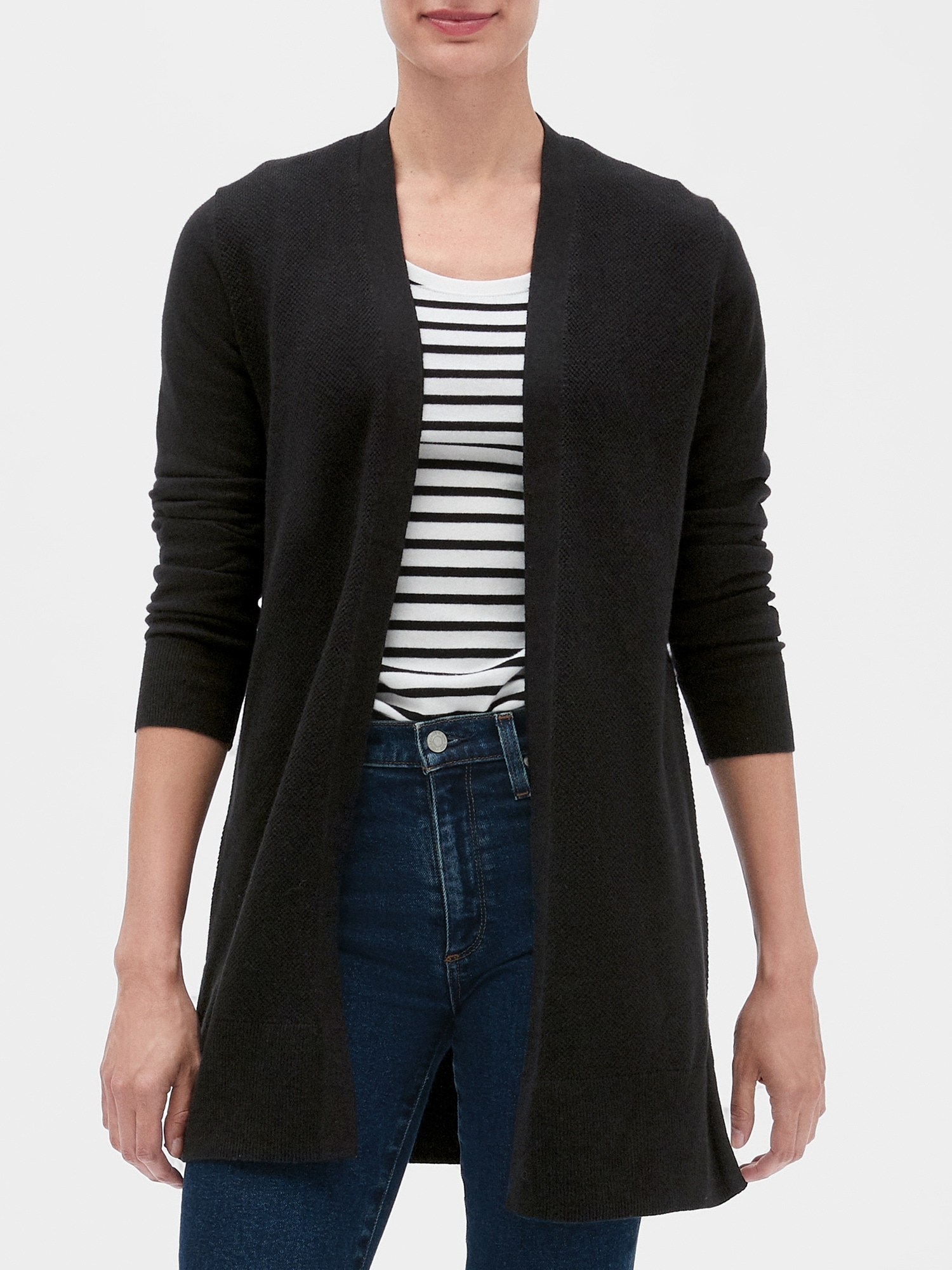 Longline Open-Front Cardigan Sweater | Gap Factory