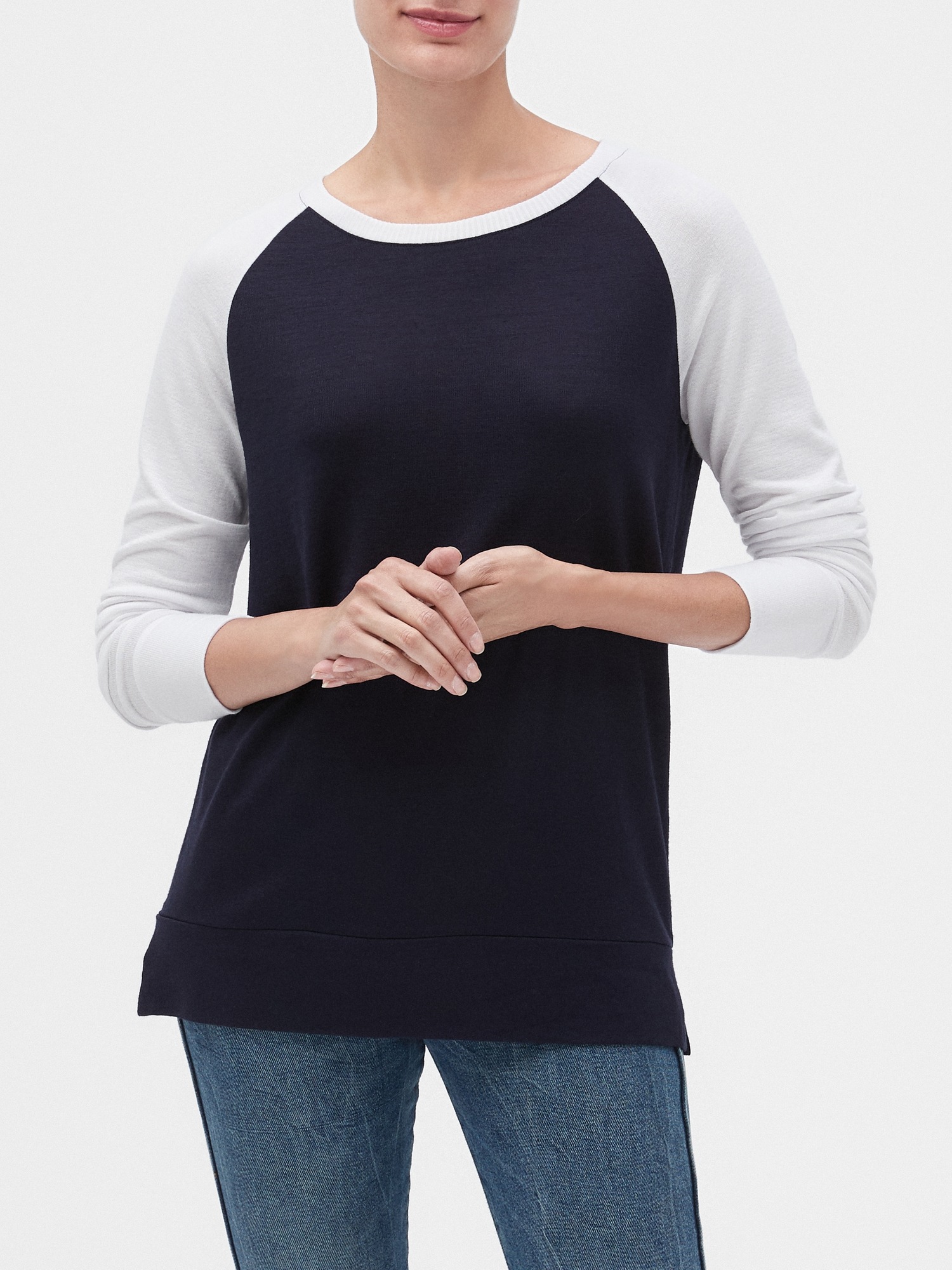 Softspun Colorblock Raglan T-Shirt | Gap Factory