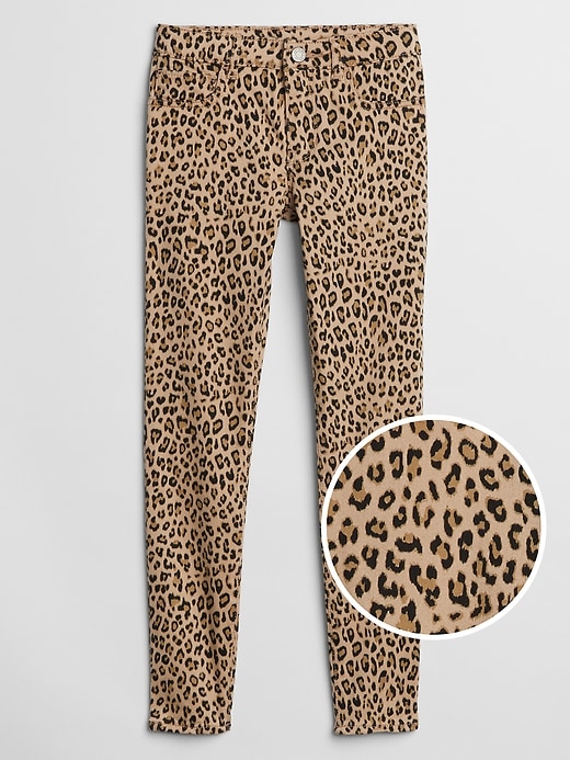 Kids Leopard Print High Stretch Jeggings | Gap Factory