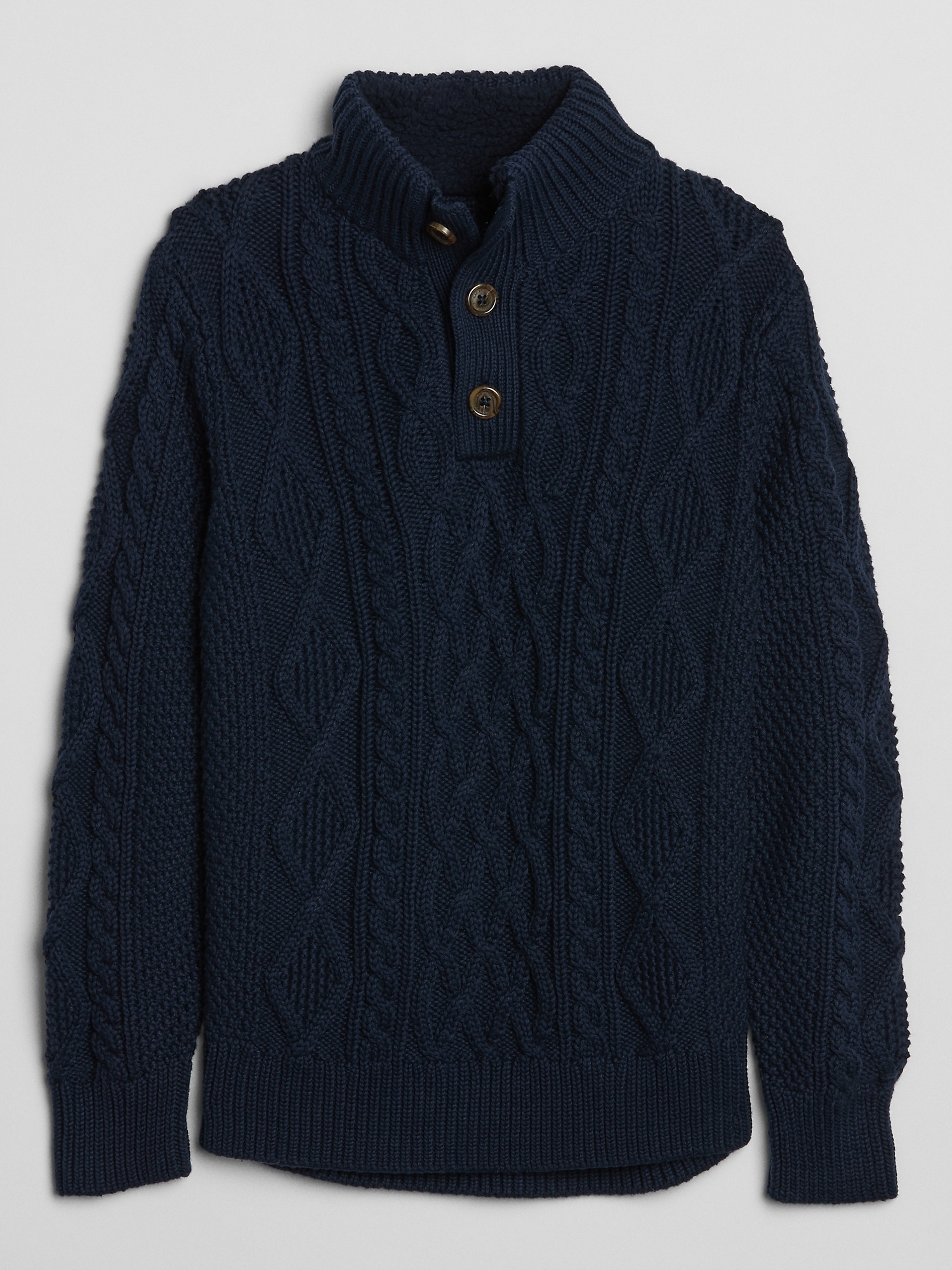 Kids Cable-Knit Mockneck Sweater | Gap Factory