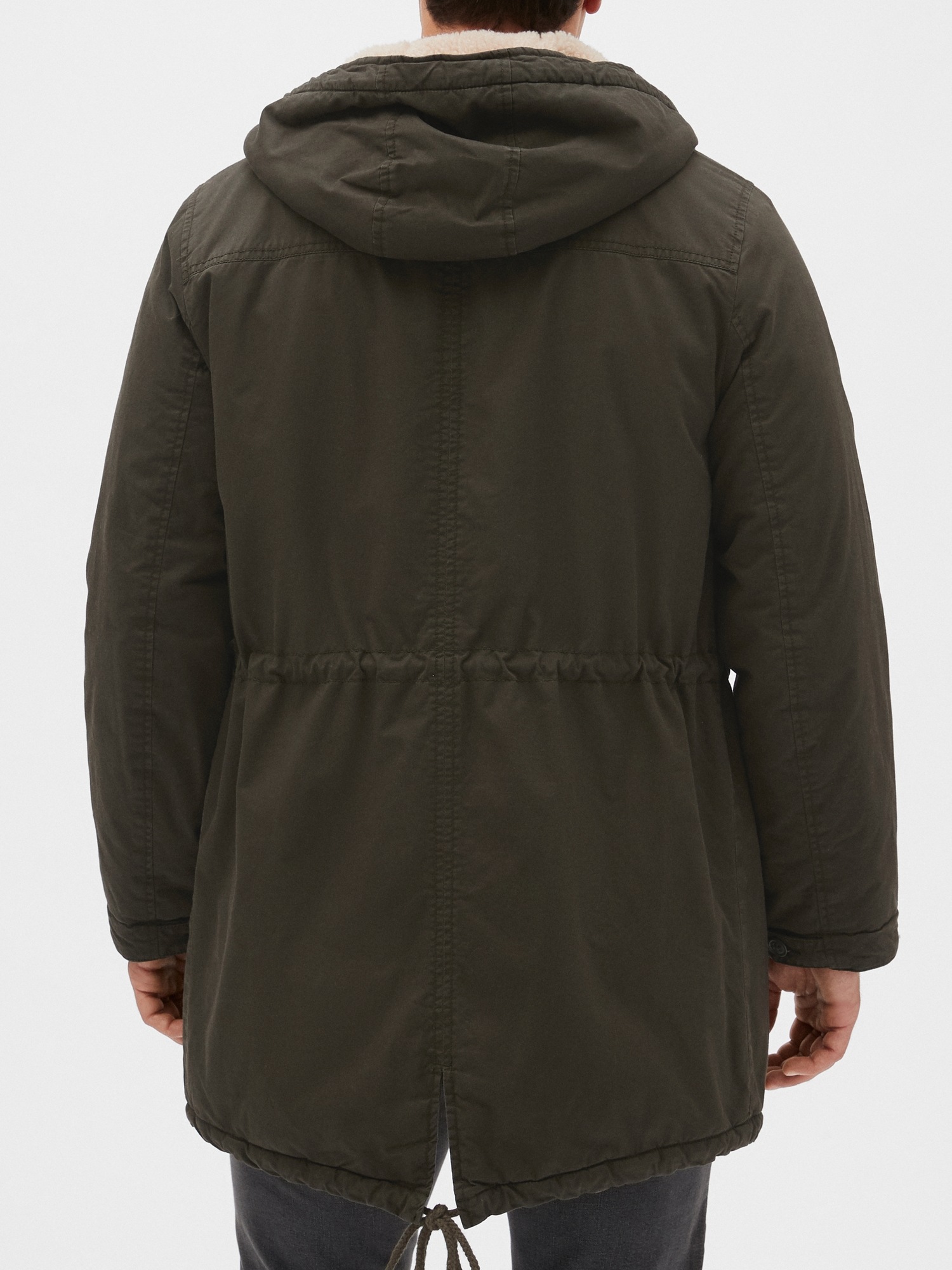 Sherpa-Lined Fishtail Parka | Gap Factory
