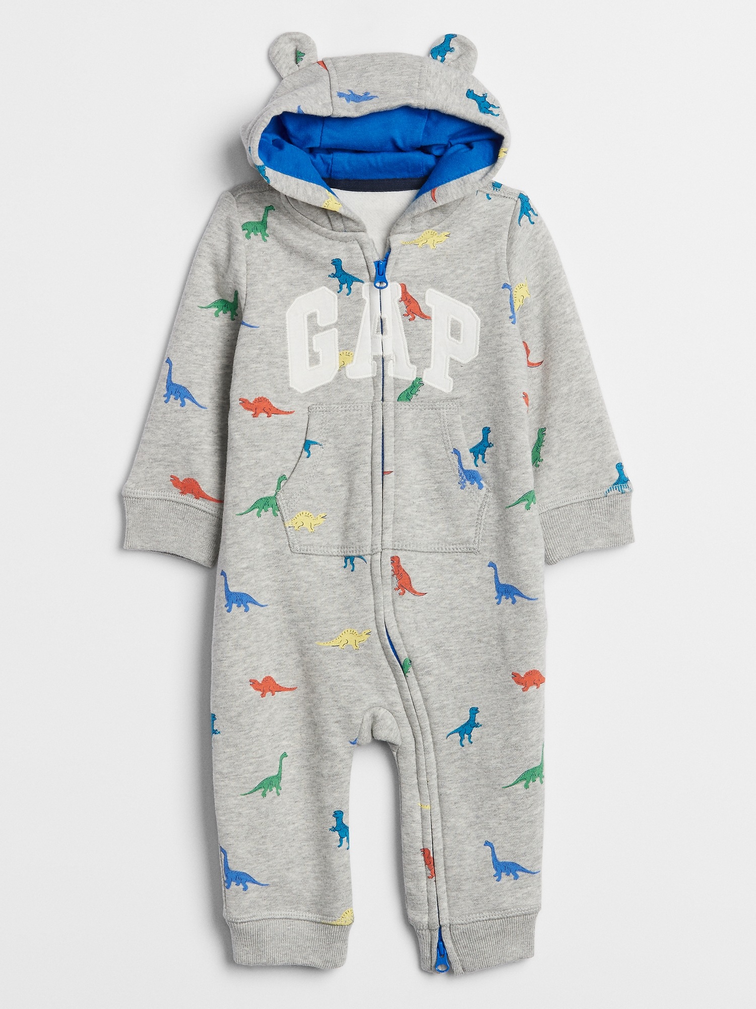 Baby Gap Logo Print Hoodie One-Piece | Gap Factory