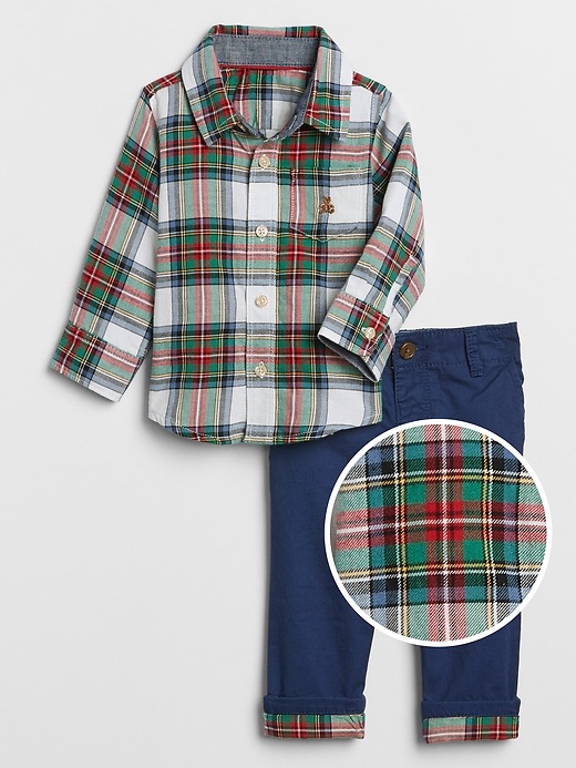 Baby Plaid Outfit Set | Gap Factory
