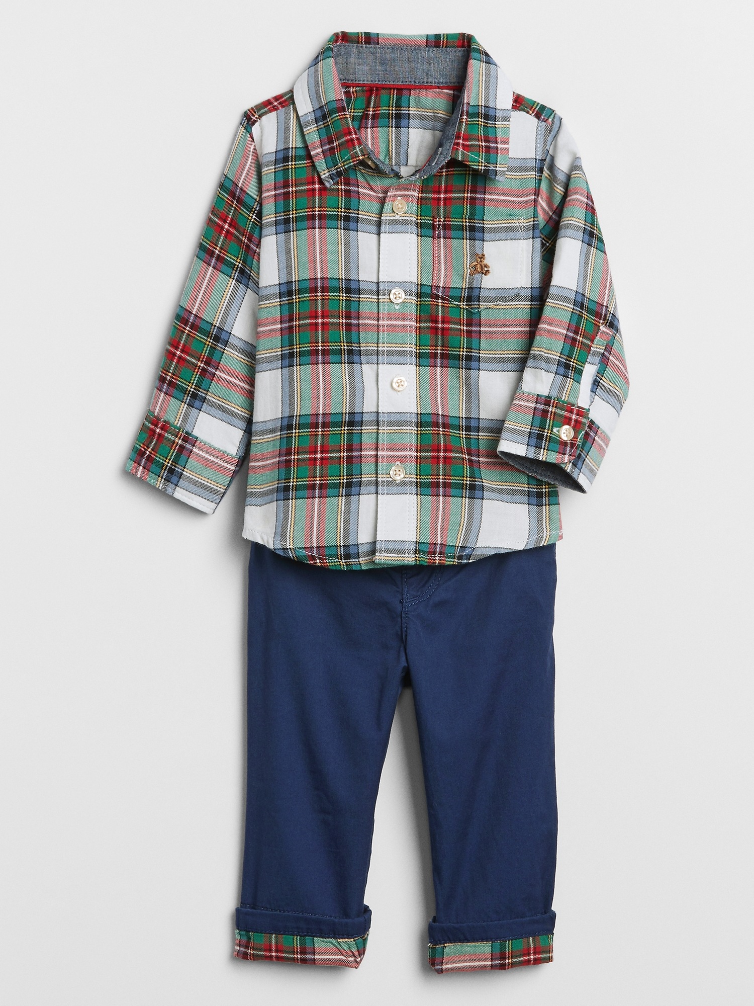 Baby Plaid Outfit Set | Gap Factory