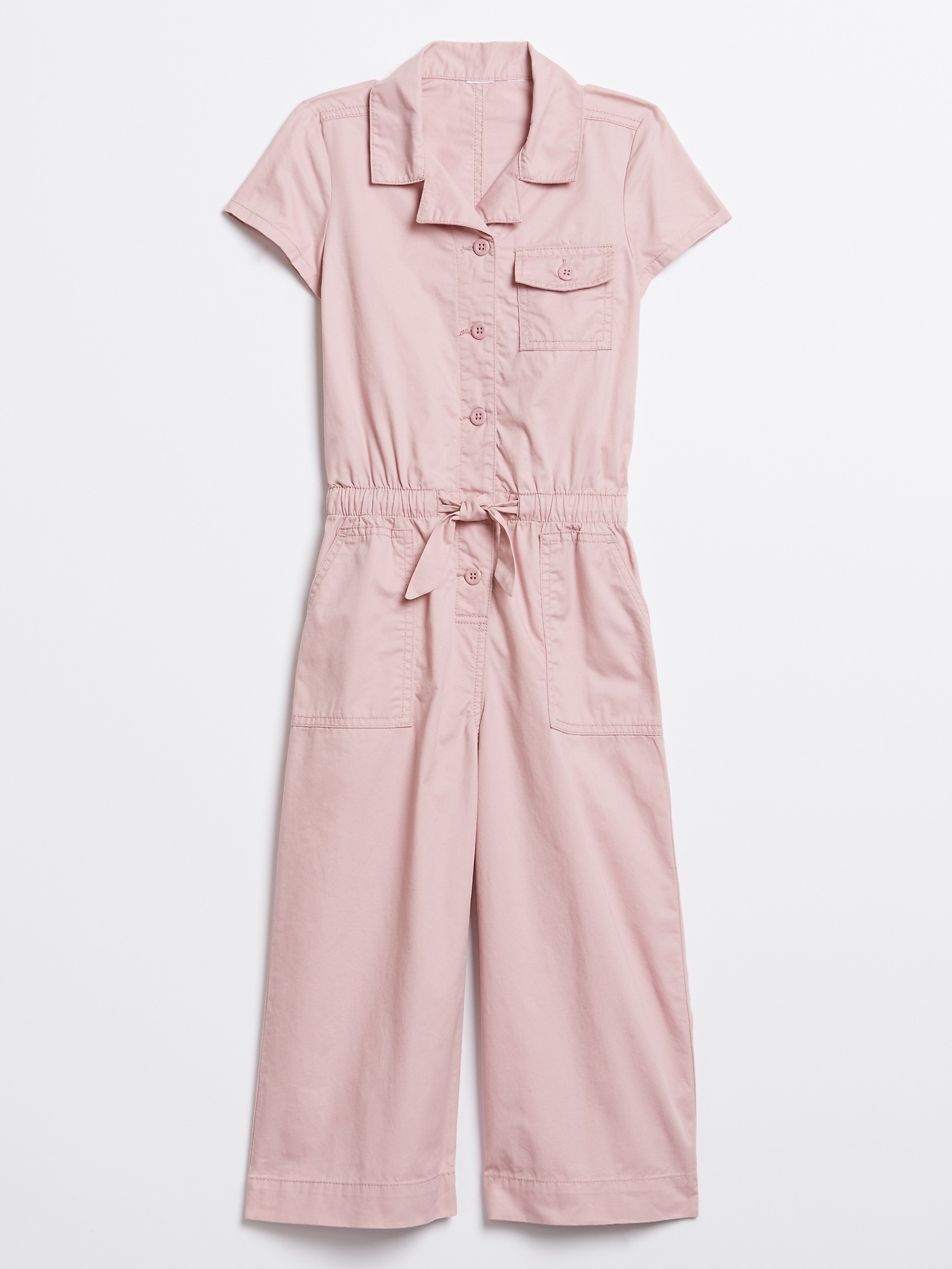 Kids Twill Tie-Belt Jumpsuit | Gap Factory