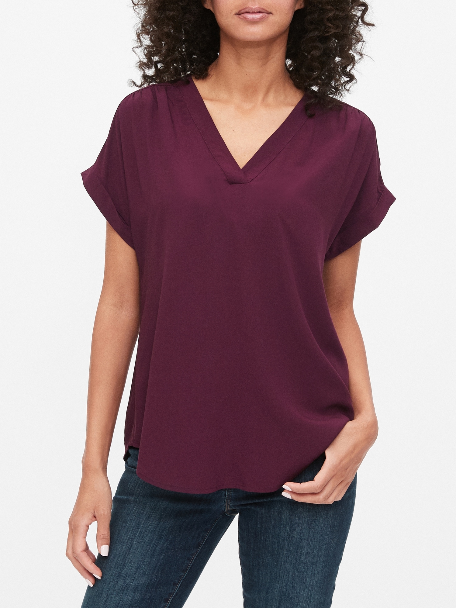 V-Neck Print Top | Gap Factory