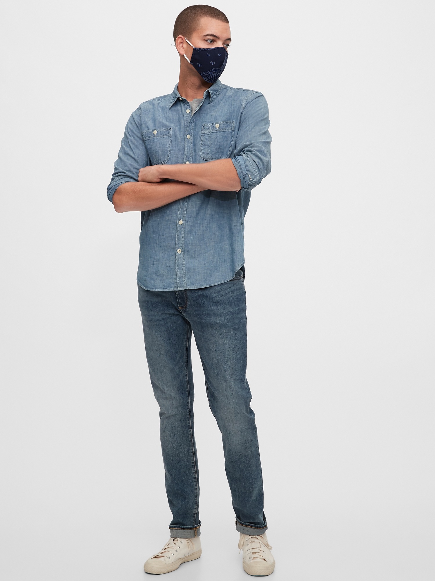 Adult Contour Mask with Filter Pocket (3-Pack) | Gap Factory