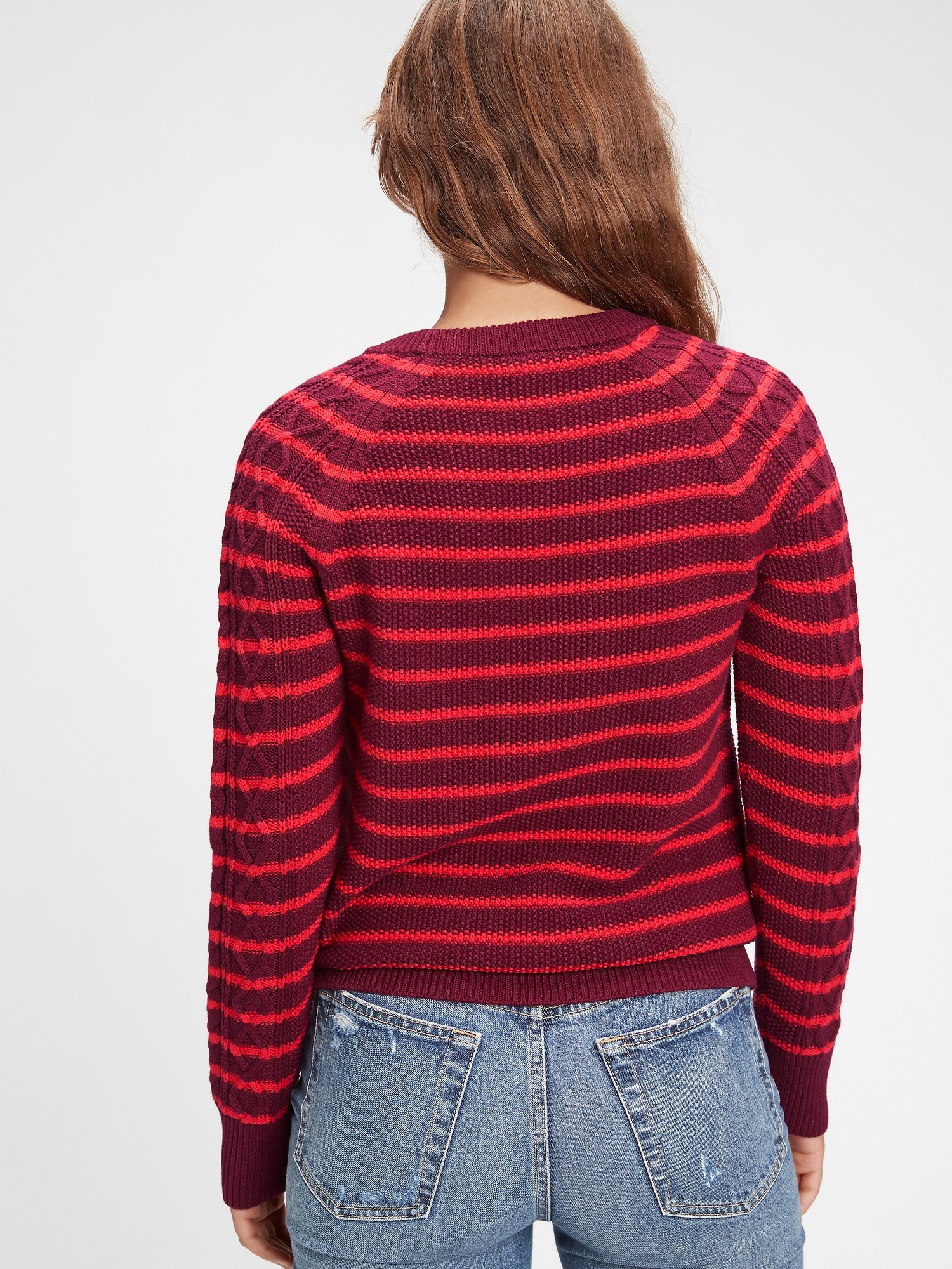 Cable-Knit Crewneck Sweater | Gap Factory