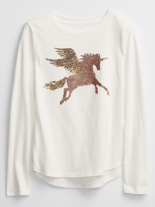 Kids Flippy Sequin Graphic T-Shirt | Gap Factory