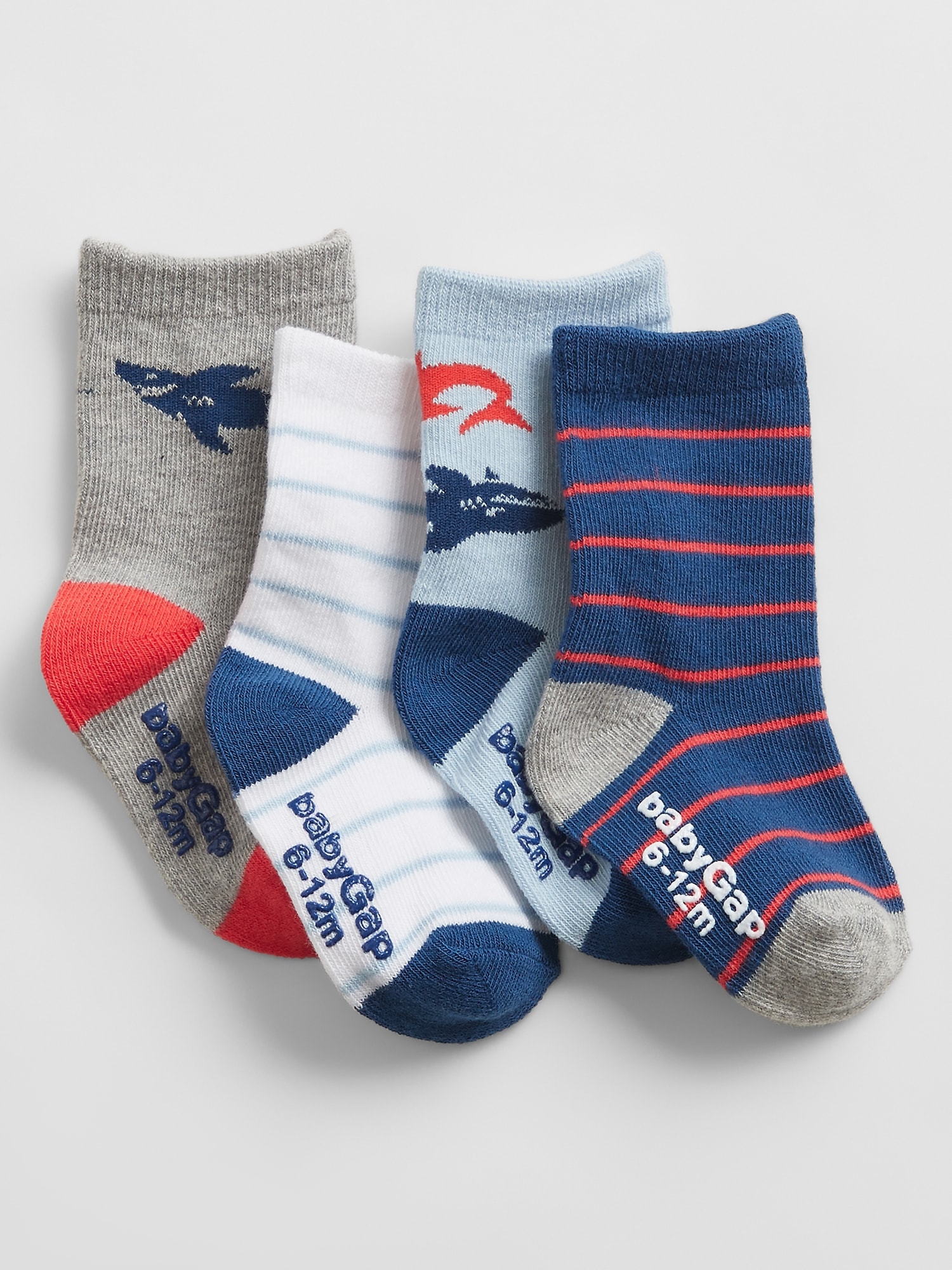 babyGap Graphic Crew Socks (4-Pack) | Gap Factory