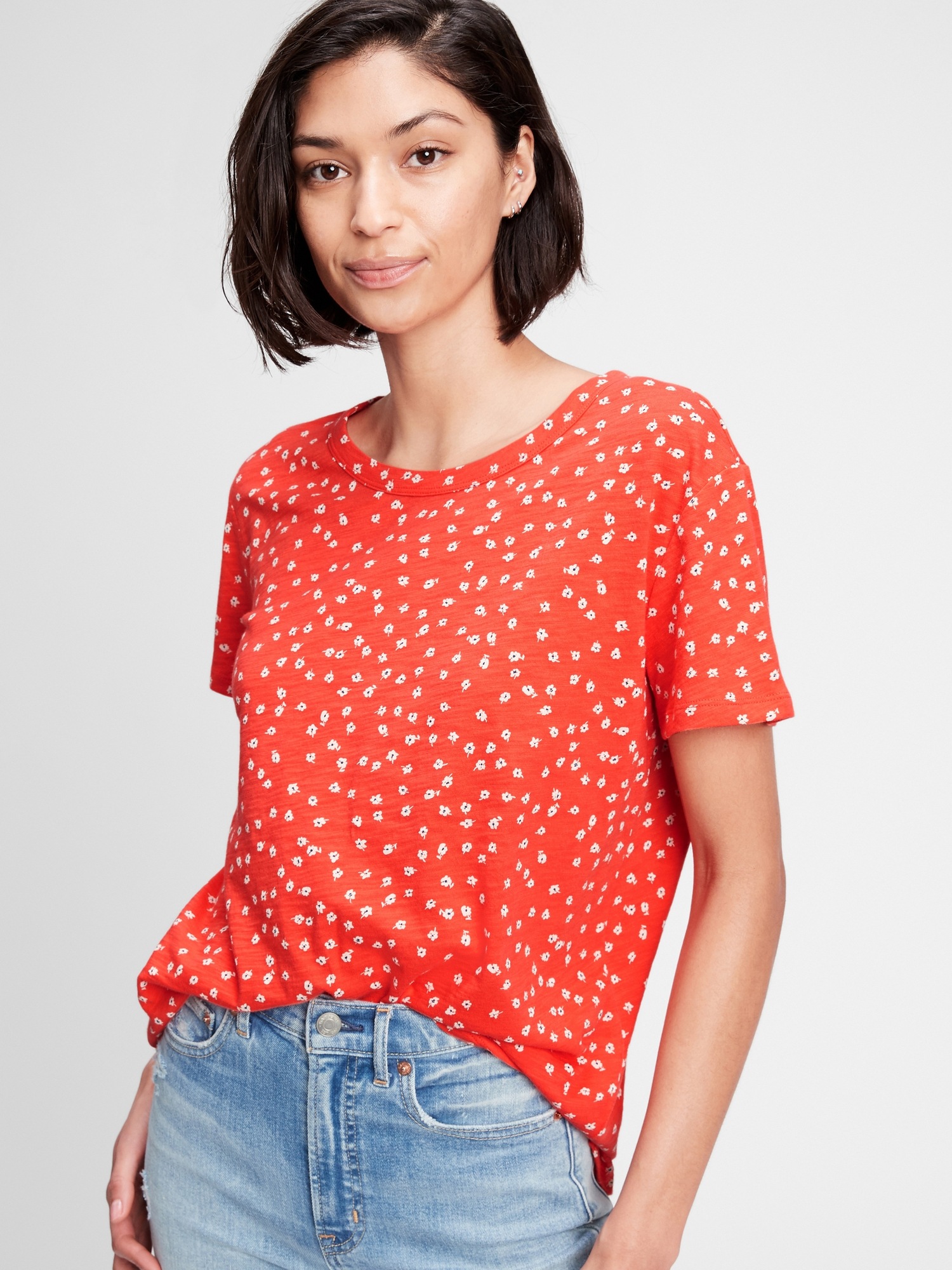 Easy Side Slit T-Shirt | Gap Factory