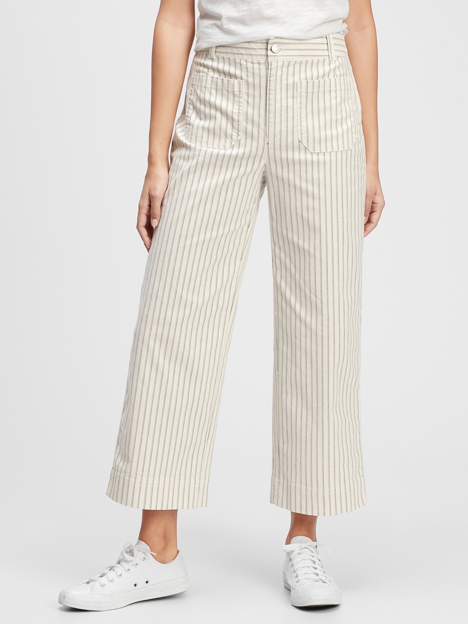 High Rise Wide-Leg Pants With Washwell™ | Gap Factory
