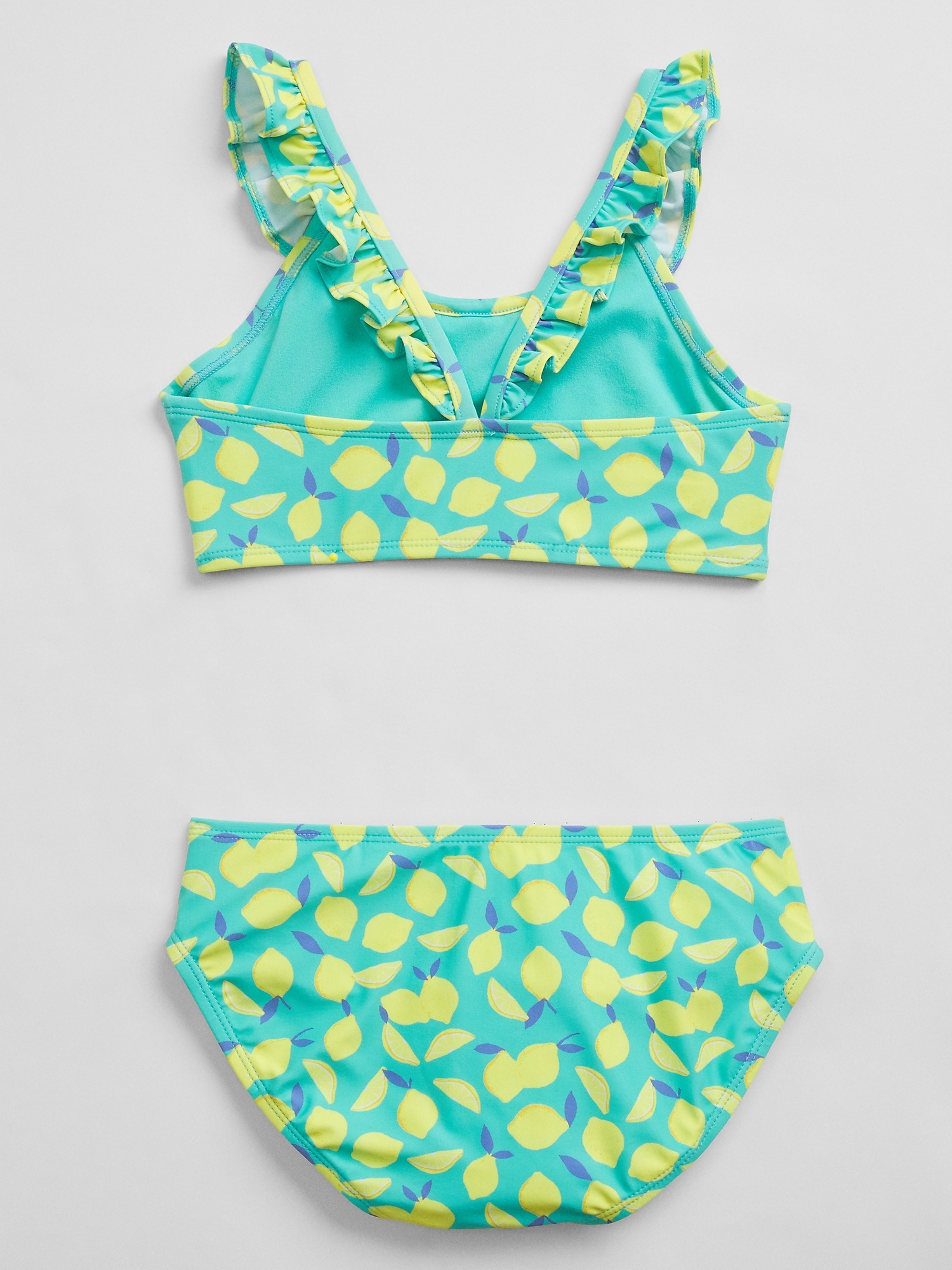 Kids Lemon Graphic Ruffle Swim Two-Piece | Gap Factory