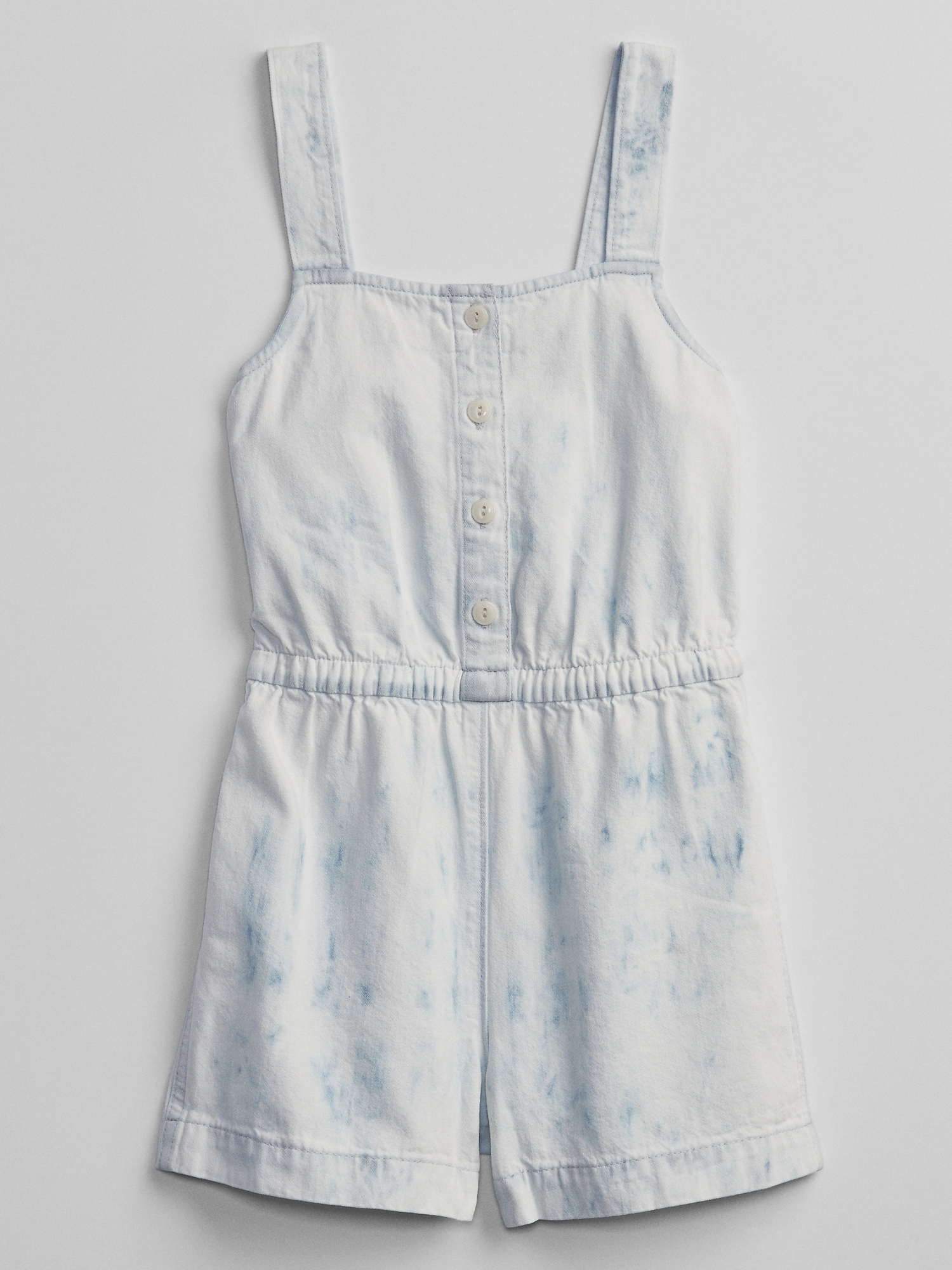 Kids Tie-Dye Denim Romper | Gap Factory
