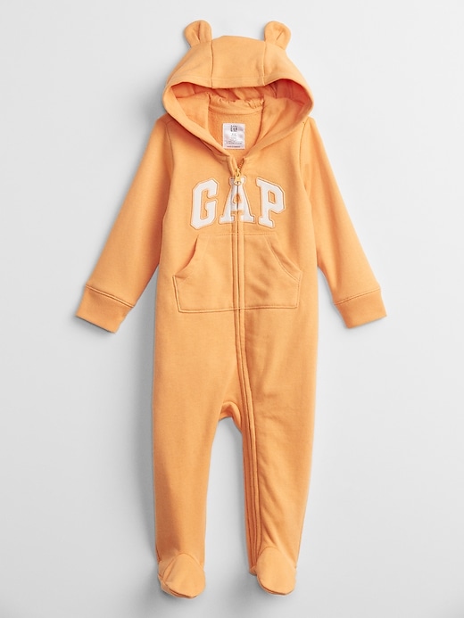 Baby Gap Logo Hoodie One-Piece | Gap Factory