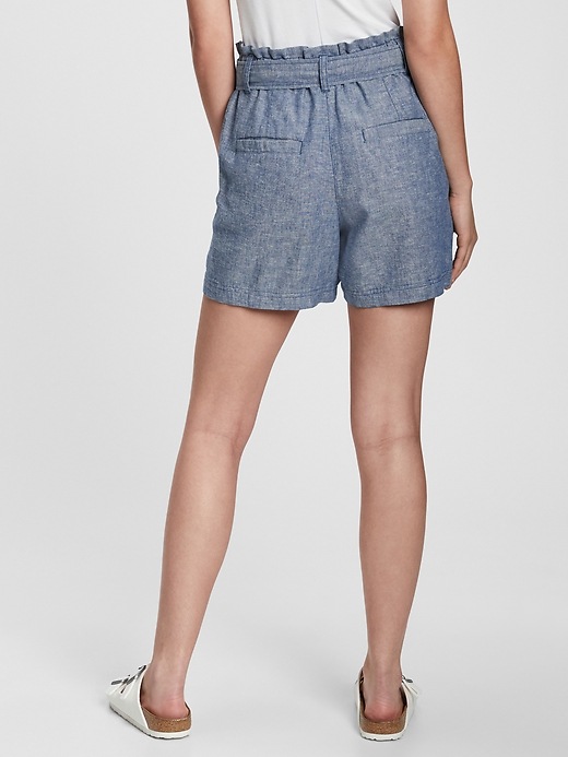 4 High Rise Paperbag Shorts Gap Factory