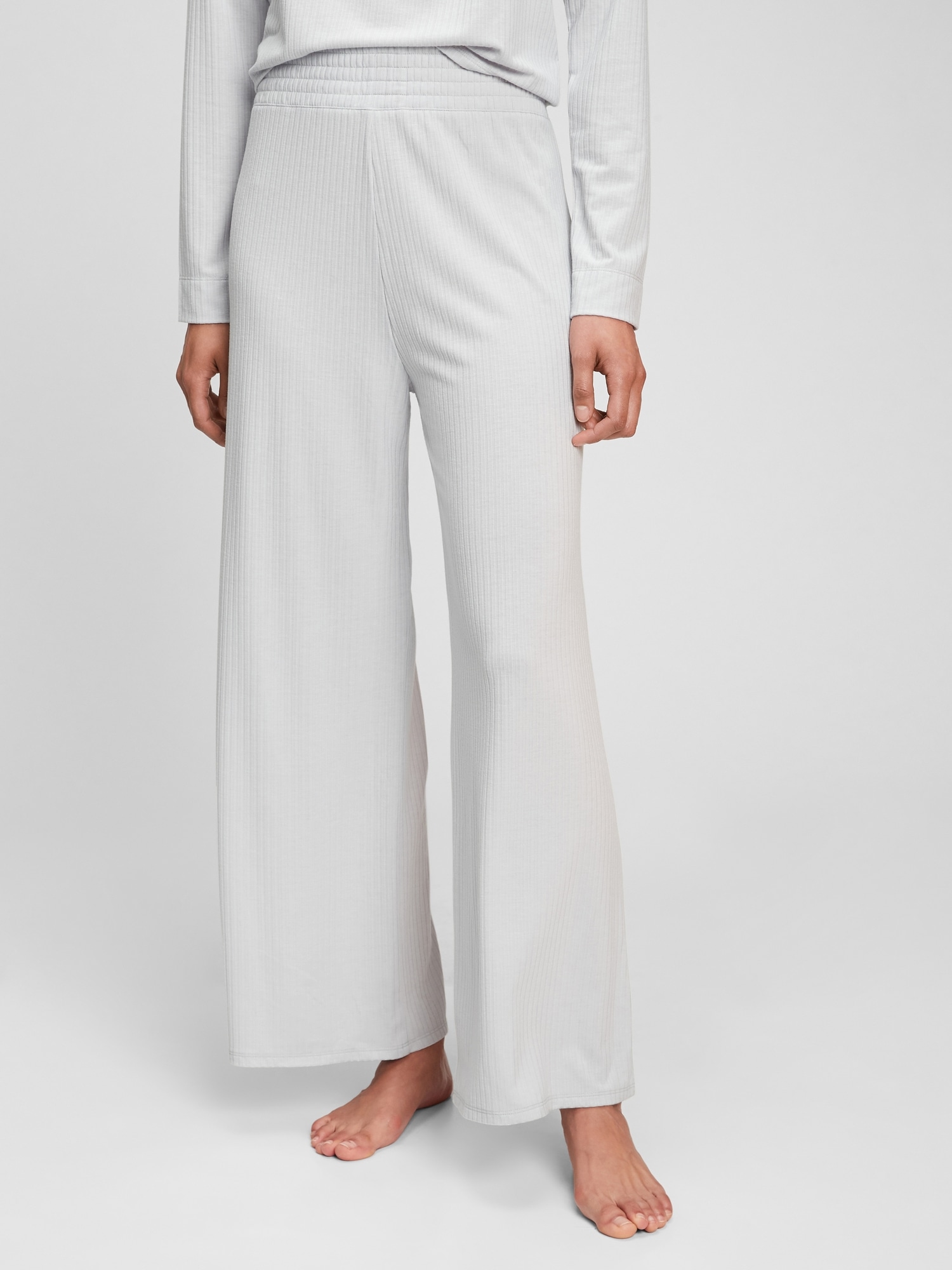 Ribbed Wide-Leg Pants | Gap Factory