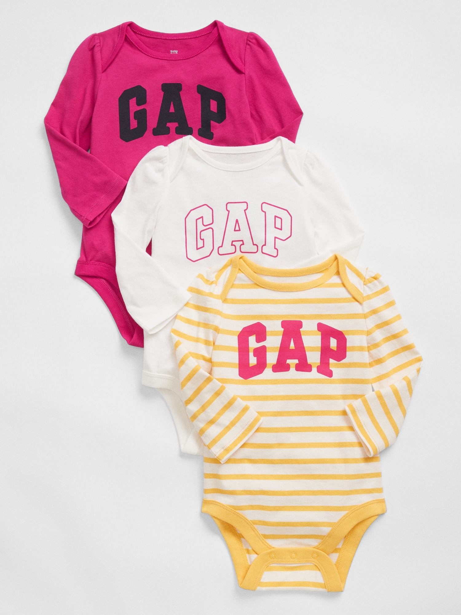 Baby Gap Logo Bodysuit (3-Pack) | Gap Factory