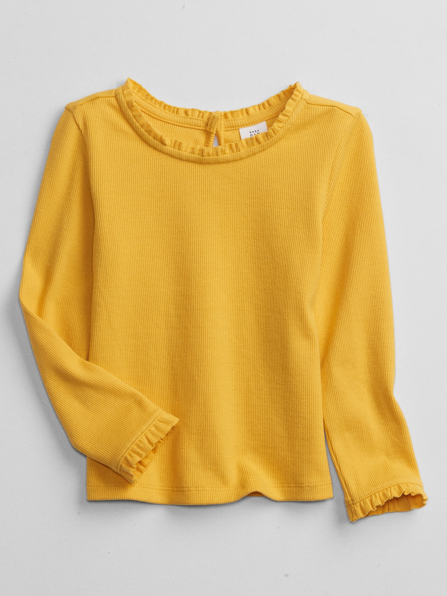 Toddler Ribbed Ruffle T-Shirt | Gap Factory