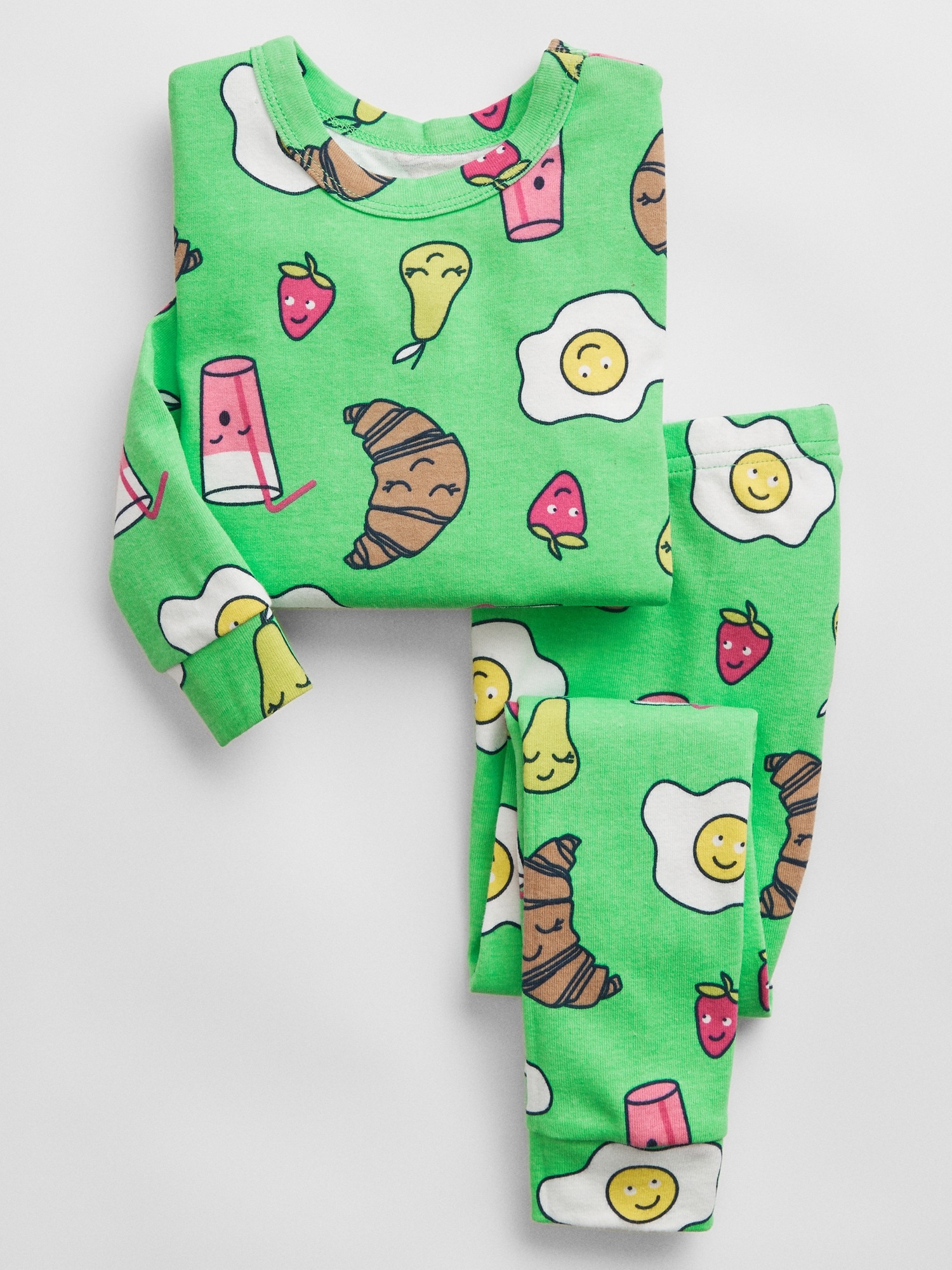 babyGap Organic 100% Cotton Breakfast PJ Set | Gap Factory