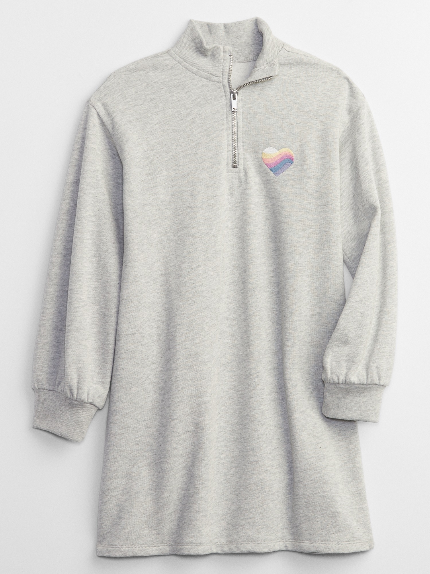 Kids Quarter-Zip Sweatshirt Dress | Gap Factory