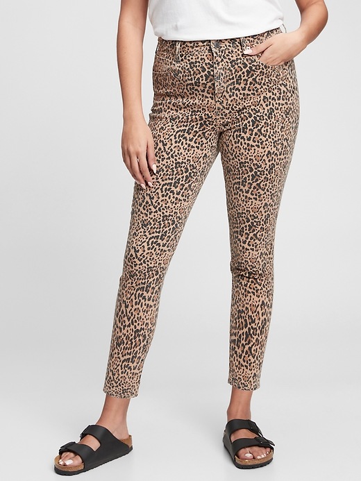 High Rise Universal Print Legging Jeans with Washwell | Gap Factory