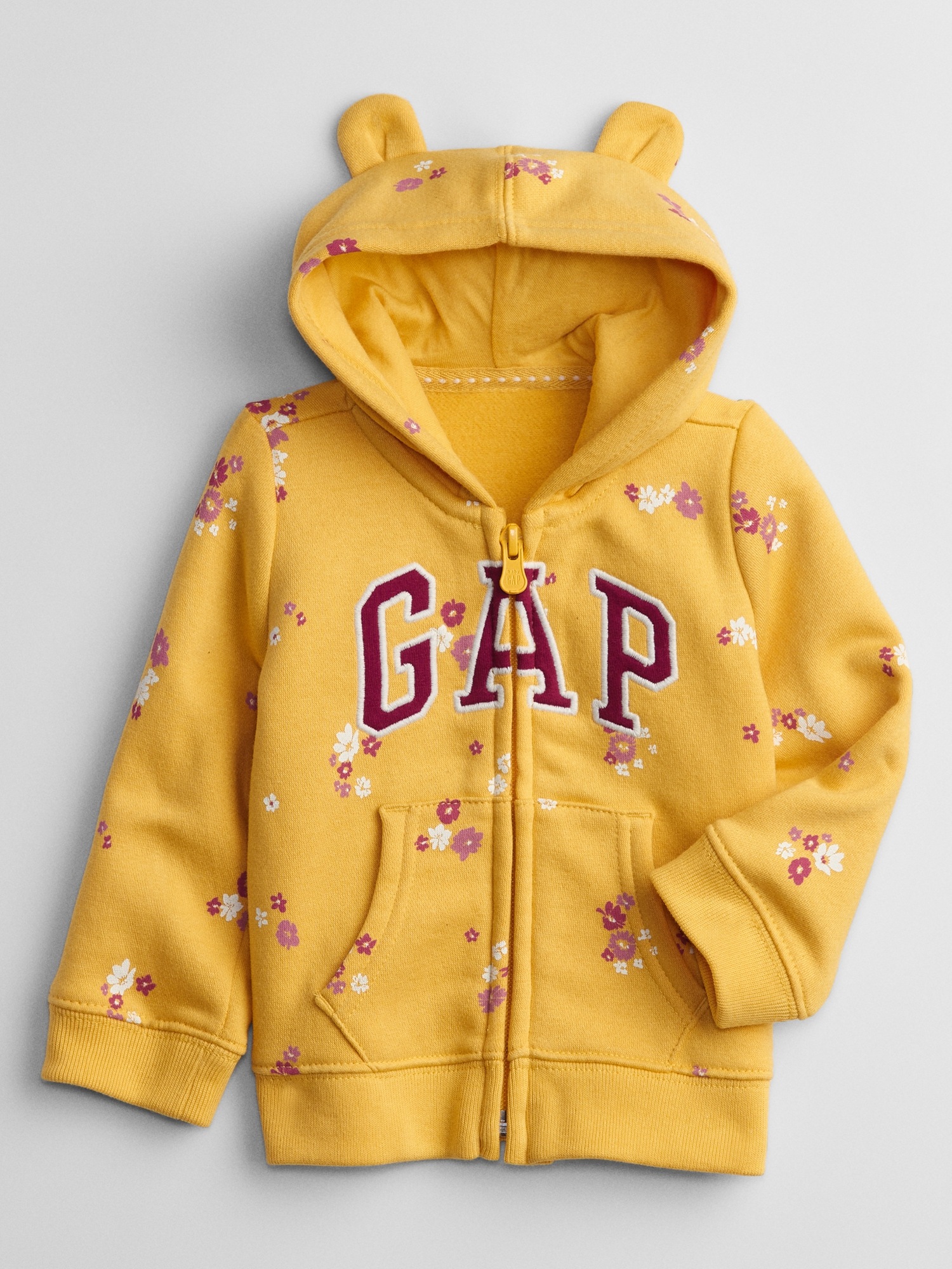 babyGap Logo Print Zip Hoodie | Gap Factory