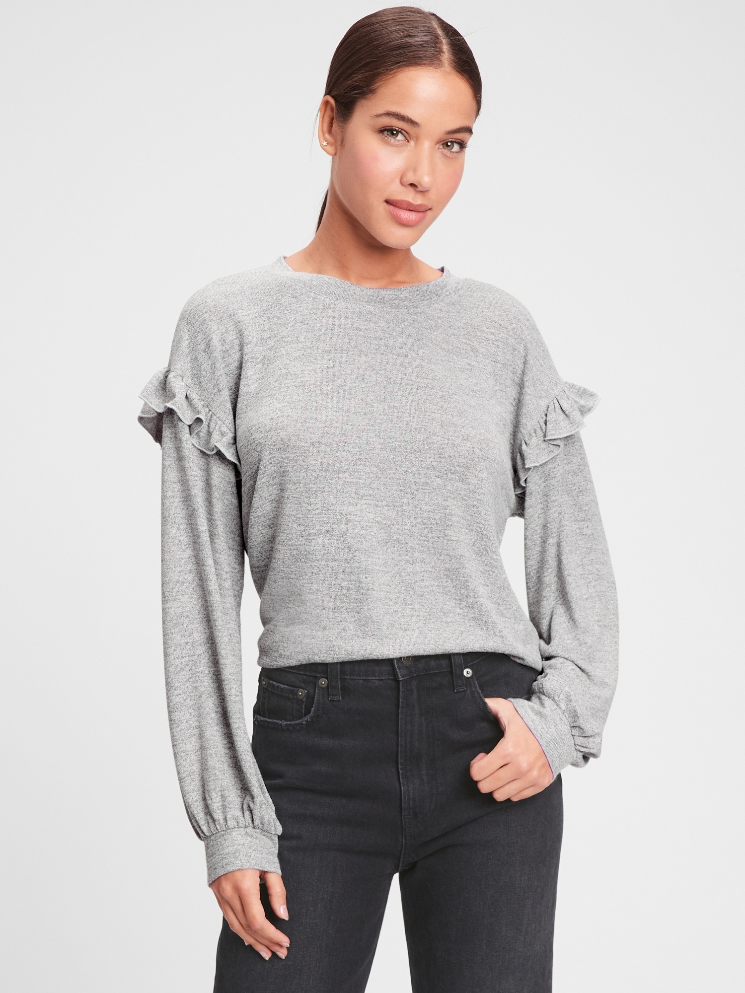 Softspun Ruffle T-Shirt | Gap Factory